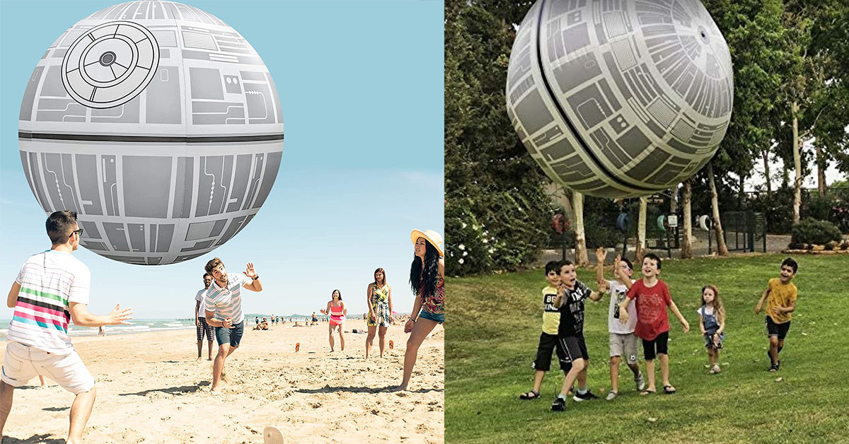Witness the Impressive Firepower of this GIGANTIC Death Star Beach Ball ...