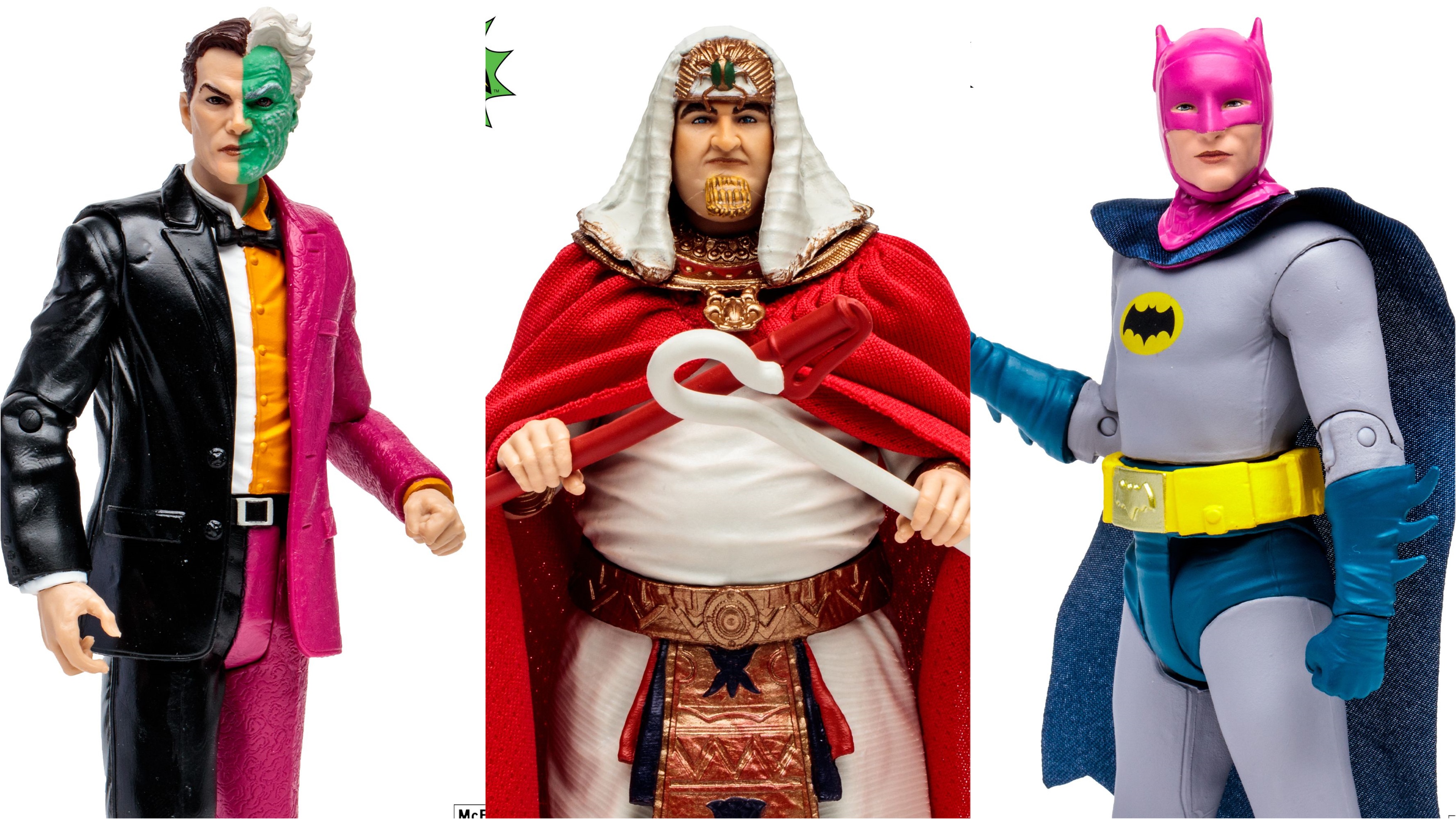 Mcfarlane Target Exclusive Batman 66 King Tut, Radioactive Batman and ...