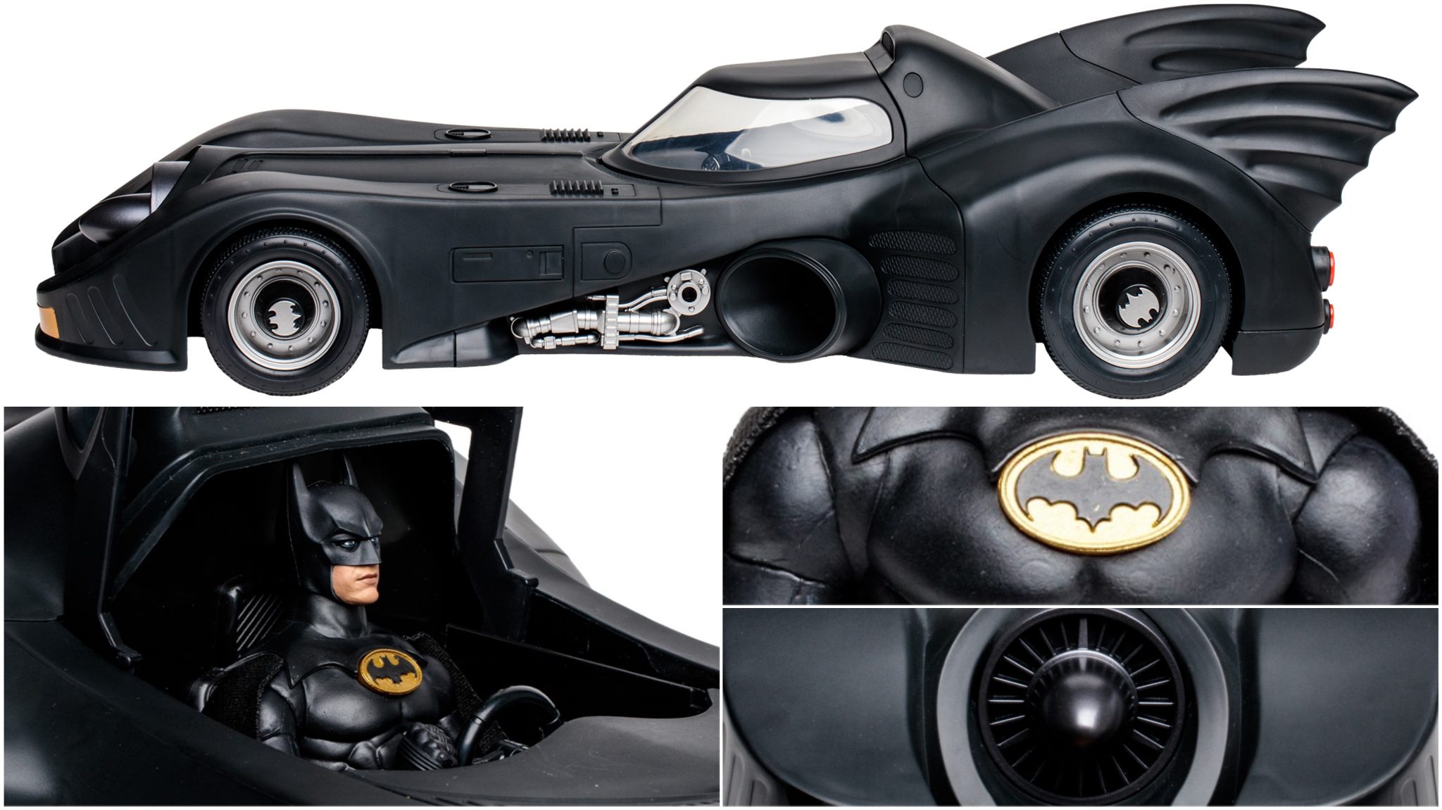 DC Multiverse Batman 89 Batmobile & Batman Gold Label Exclusive Live ...