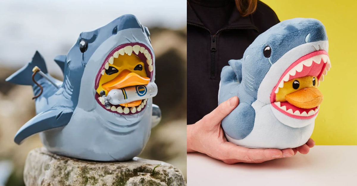 Quack Attack: Giant Duck Statue (Or Plushie!) Channels Inner Shark as ...
